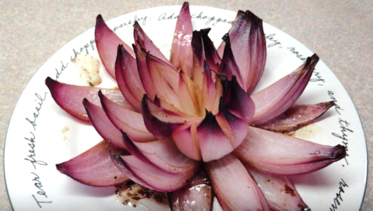 Aprende A Hacer Una Deliciosa Flor De Cebolla Morada En Unos Simples ...